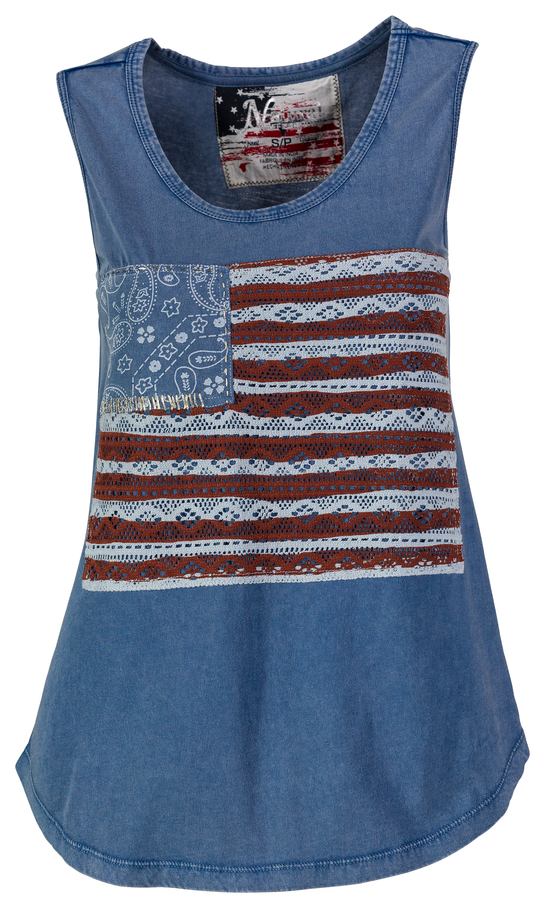 Natural Reflections Crochet Flag Tank Top for Ladies | Bass Pro Shops